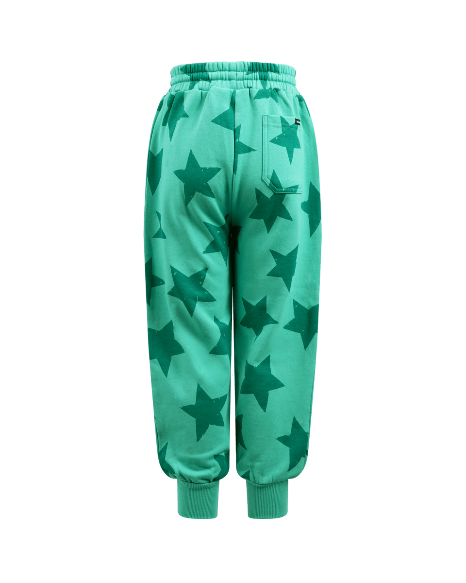 GREEN STAR TRACK PANTS 100% COTTON FOR CHILDREN