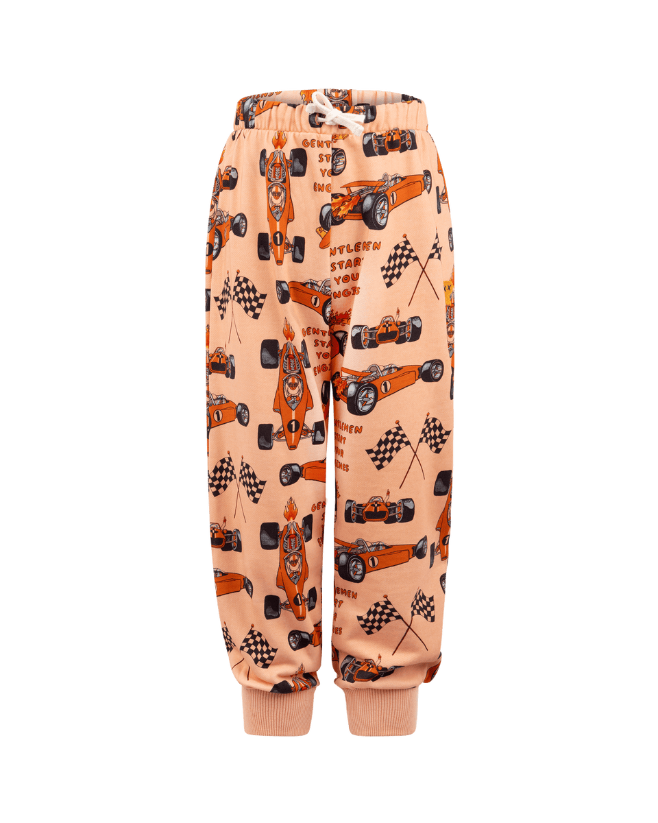 START YOUR ENGINES TRACK PANTS | ALL OVER CAR PRINT